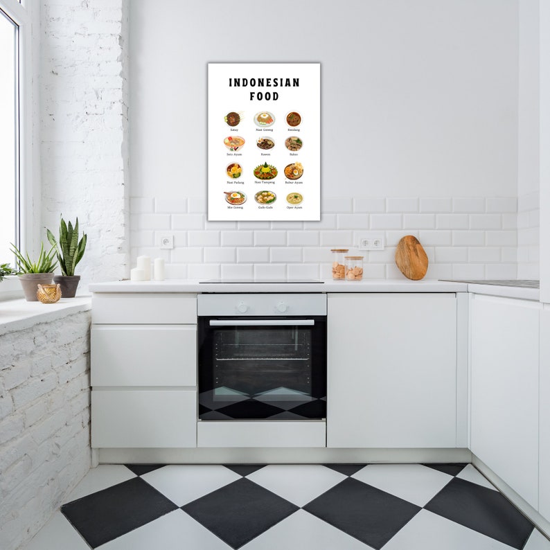 Printable Indonesian Food | Indonesian Cuisine | Wall Art | Decoration ...