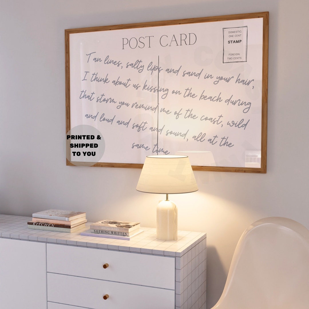 Landscape Coastal Love Letter Print in Coastal Blue, Coastal Grandma ...