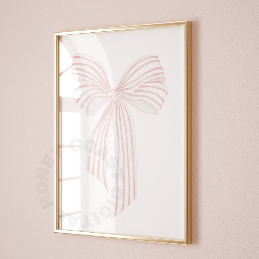 Coastal Grandmother Vintage Hair Bow Digital Print, Coastal Cowgirl ...