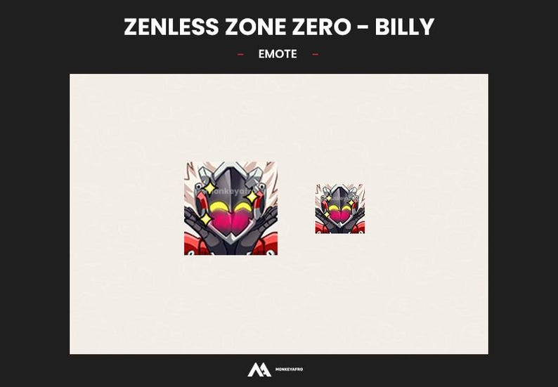 Zenless Zone Zero Billy Emote for Twitch - Etsy