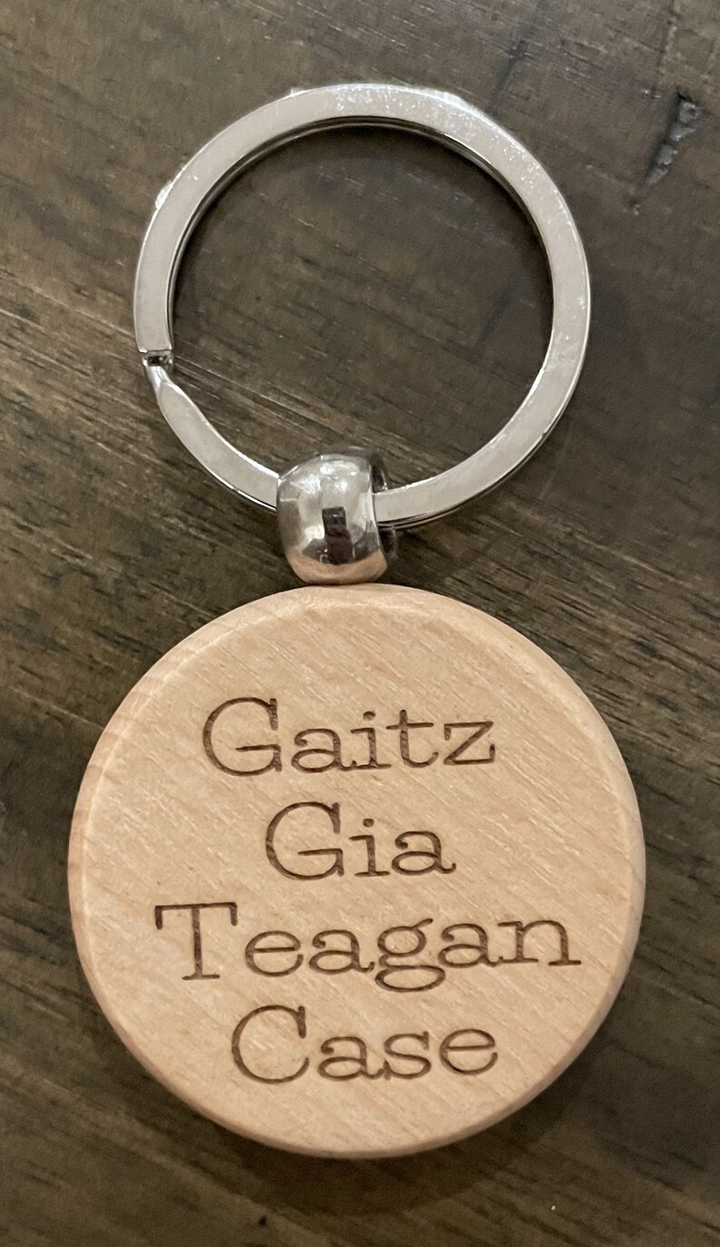 Personalized Wooden Keychains - Etsy