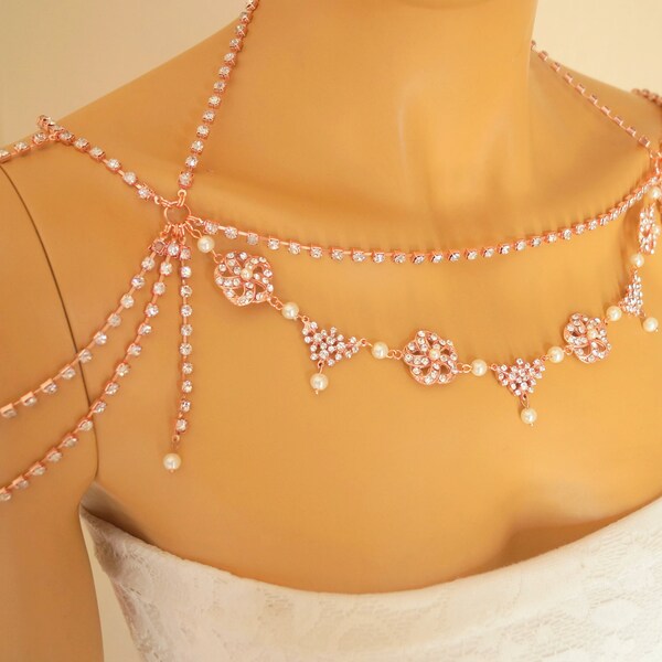 Rose Gold Shoulder Jewelry - Etsy