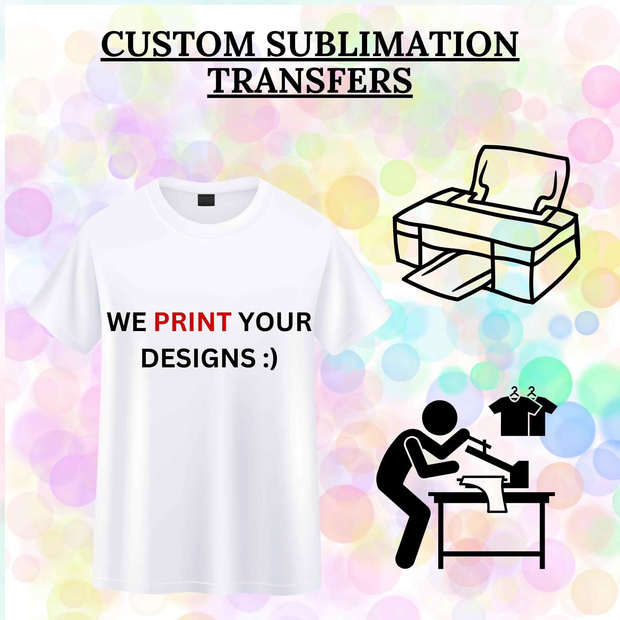 Custom Sublimation Transfer Prints: Soft & Hard Surfaces - Etsy UK