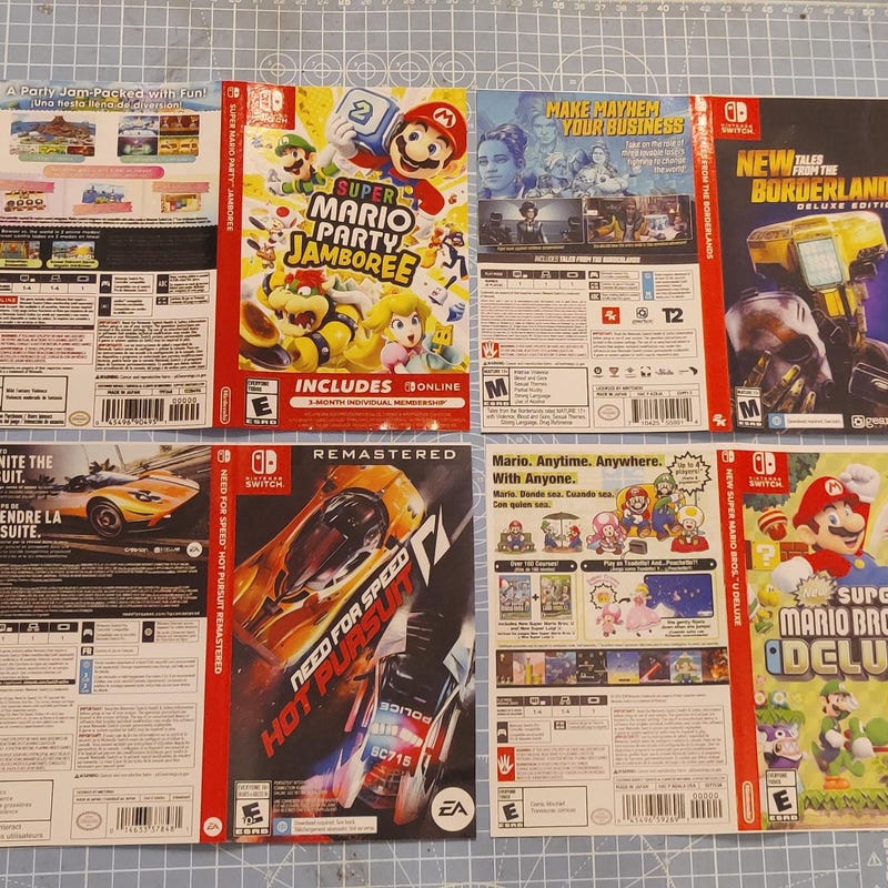 Switch Game Custom Cover - Etsy UK