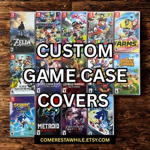 Nintendo Switch Physical Game Cases Custom Covers/ (boxart) - Etsy