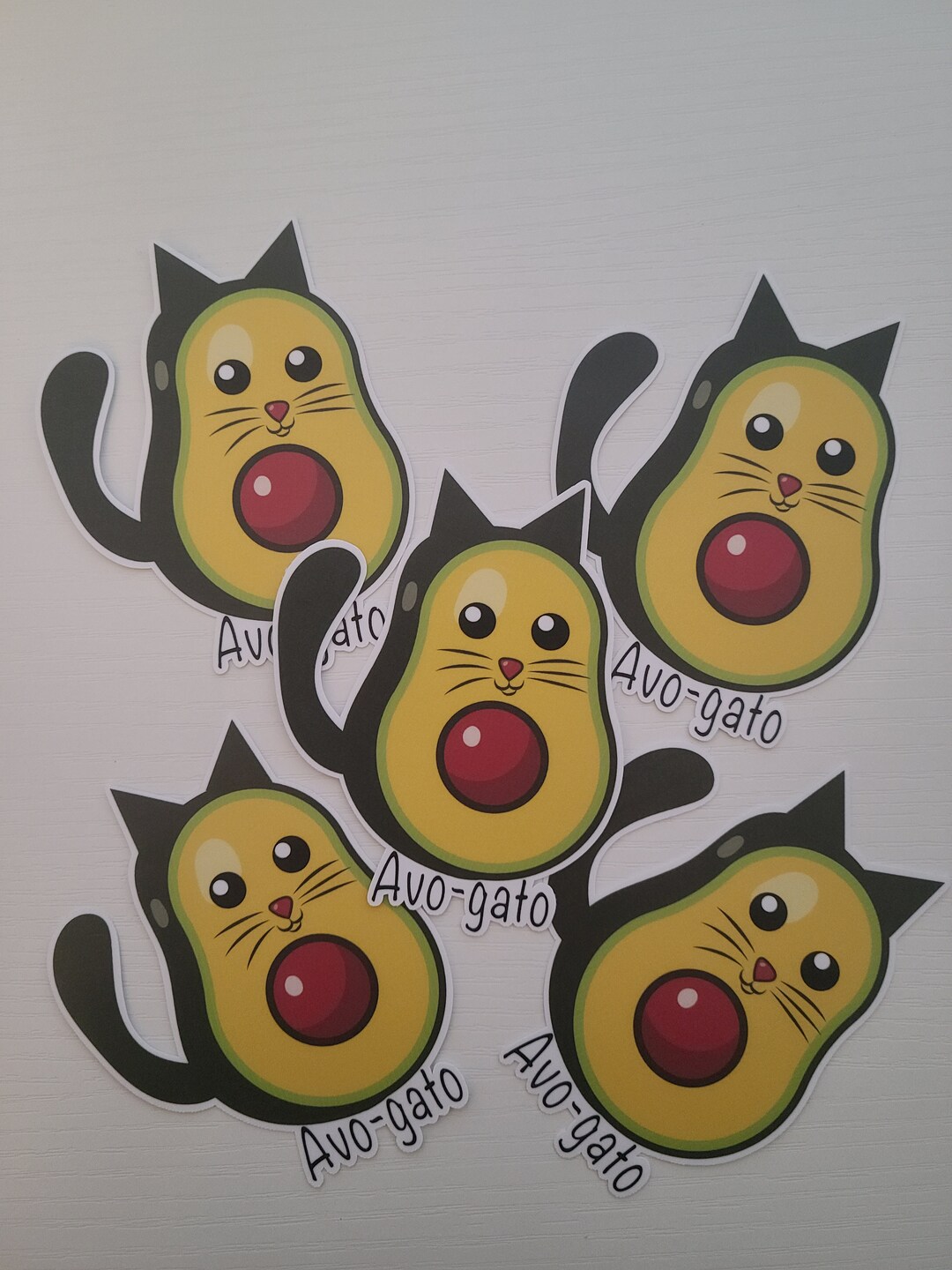 Funny Avo-gato Cat Vinyl Sticker - Etsy