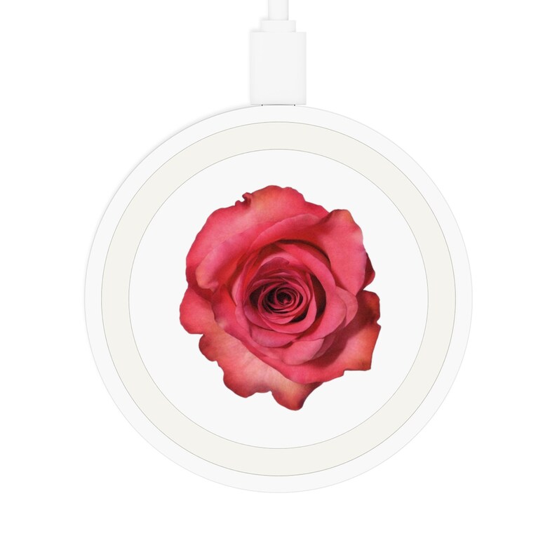 Pink Rose Quake Wireless Charging Pad - Etsy