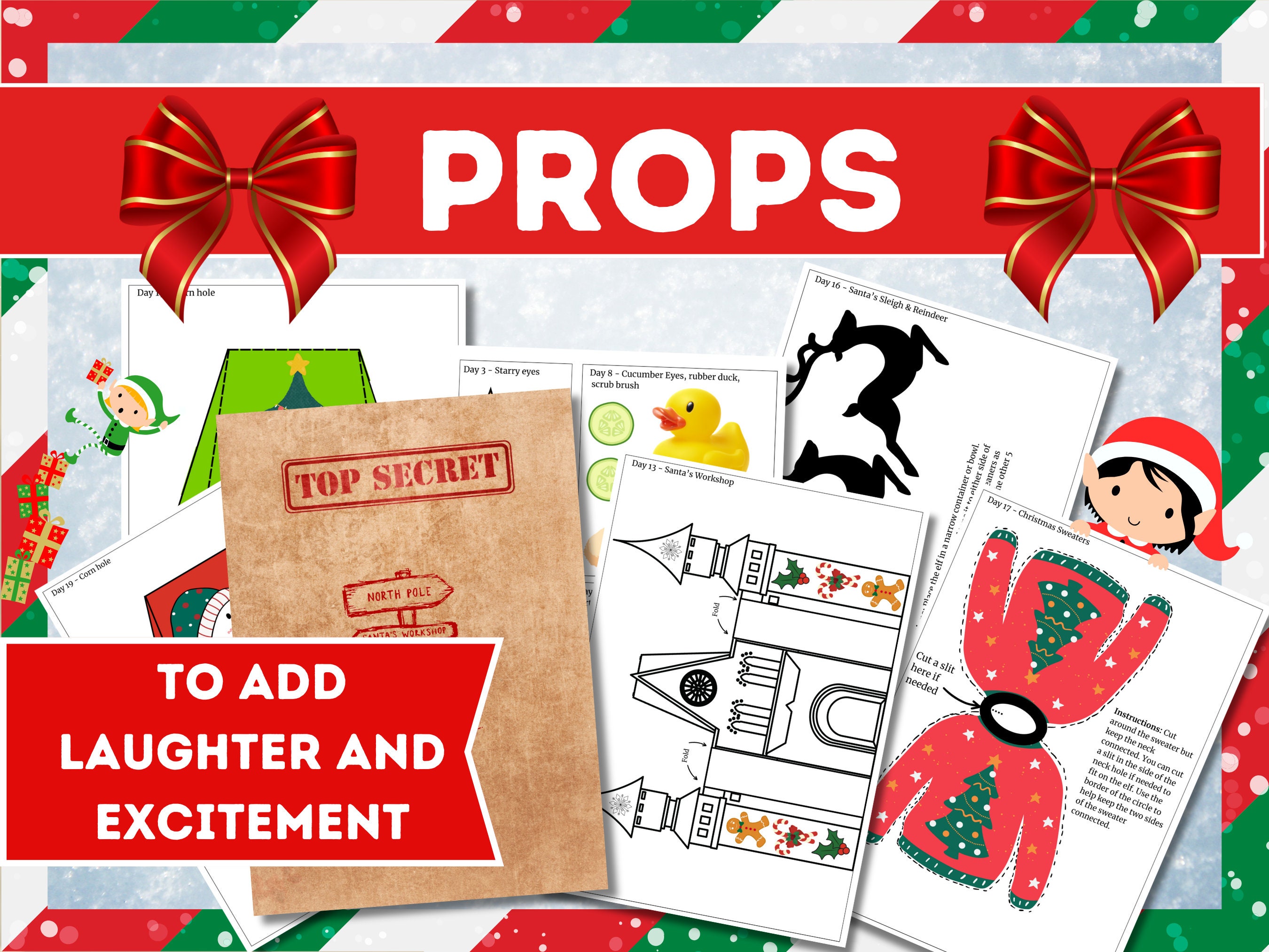 Printable Elf Kit | 24 Day Elf Ideas | EASY Elf Set up | Elf Letters ...