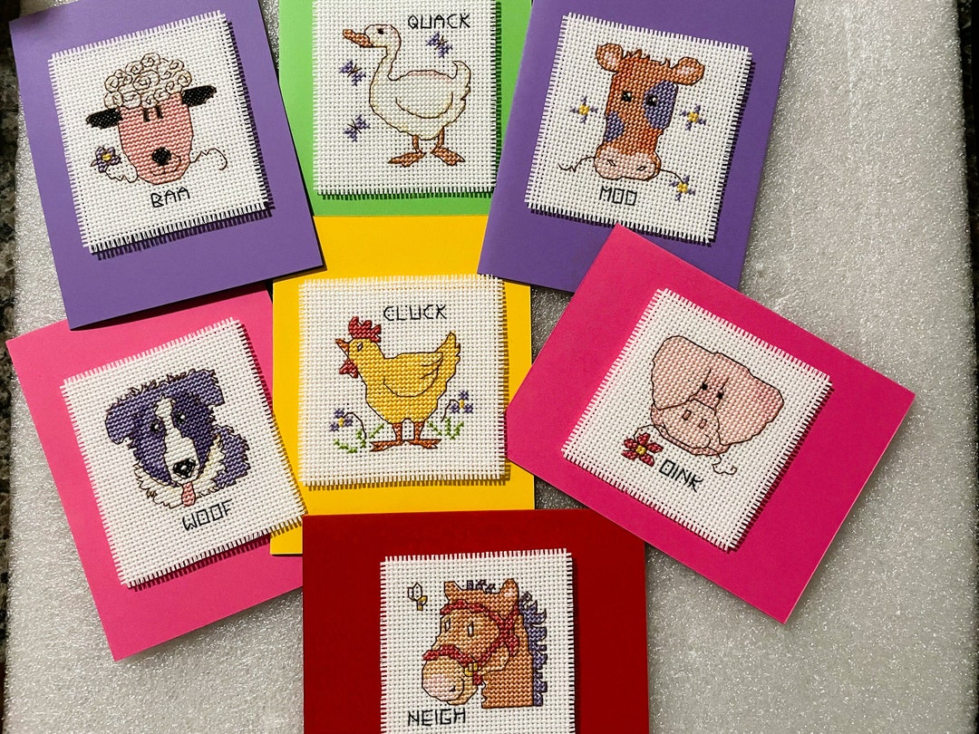 Farm Animal Blank Cards - Etsy