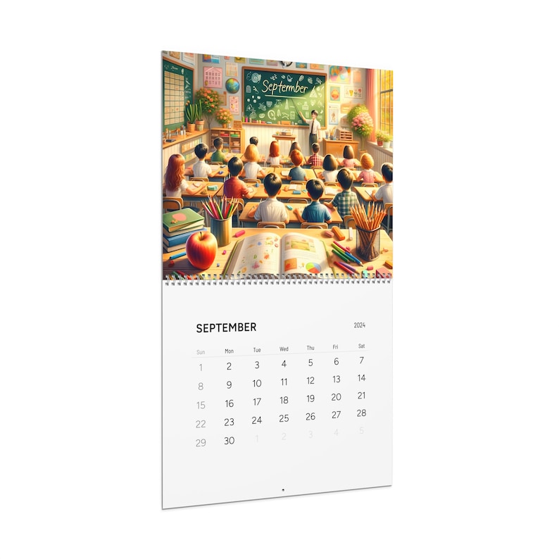 2024 Deluxe Wall Calendar Custom Photo Large Format Calendar Glossy ...