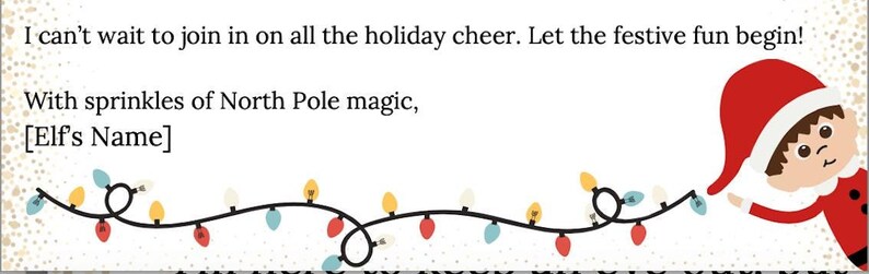 Personalized Elf on the Shelf Welcome Letter Magical First Visit From ...