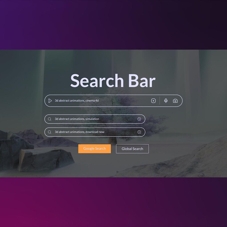 Customizable Google Search Bar Template: Premiere Pro MOGRT (digital ...
