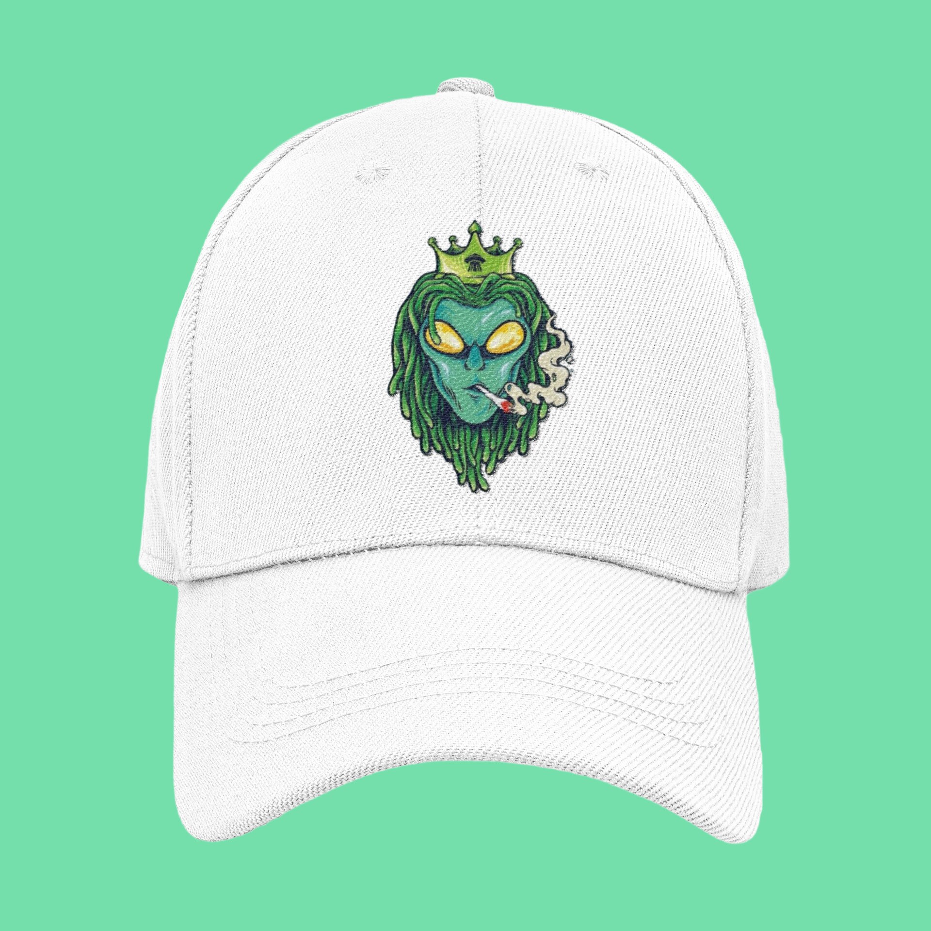 Cannabis Alien Baseball Cap, Personalized Baseball Cap, Personalized ...