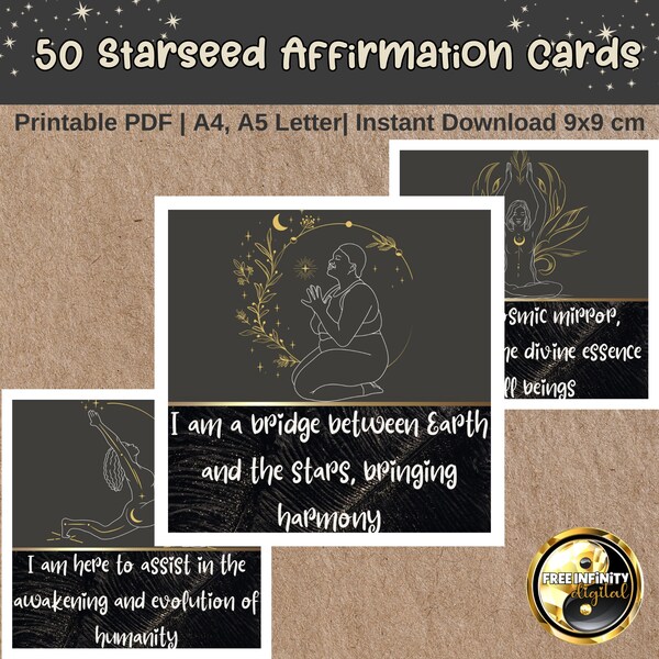 Star Seed Printable Cards - Etsy