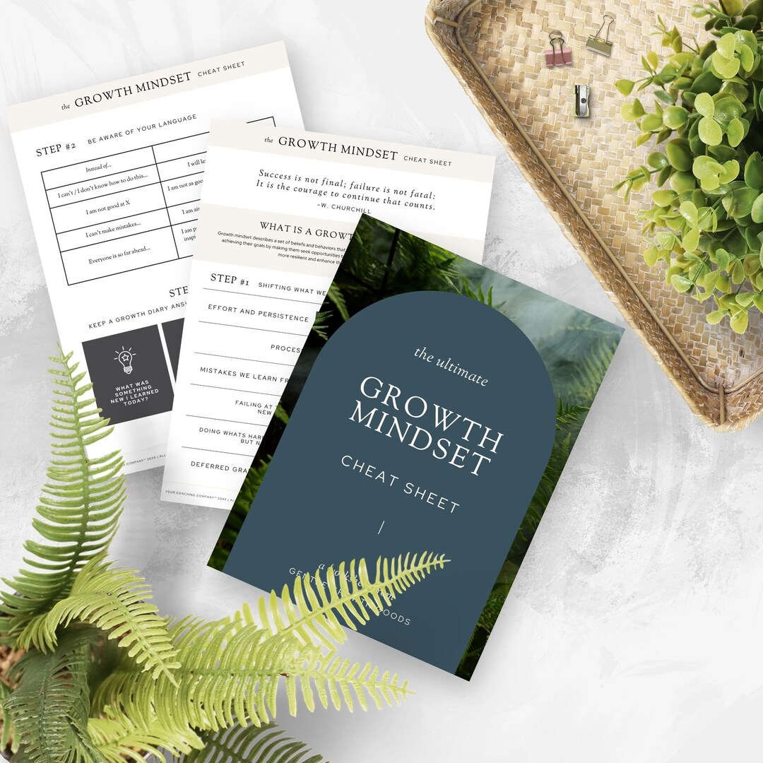 Printable Growth Mindset Worksheets Pdf, Therapy Mental Health ...