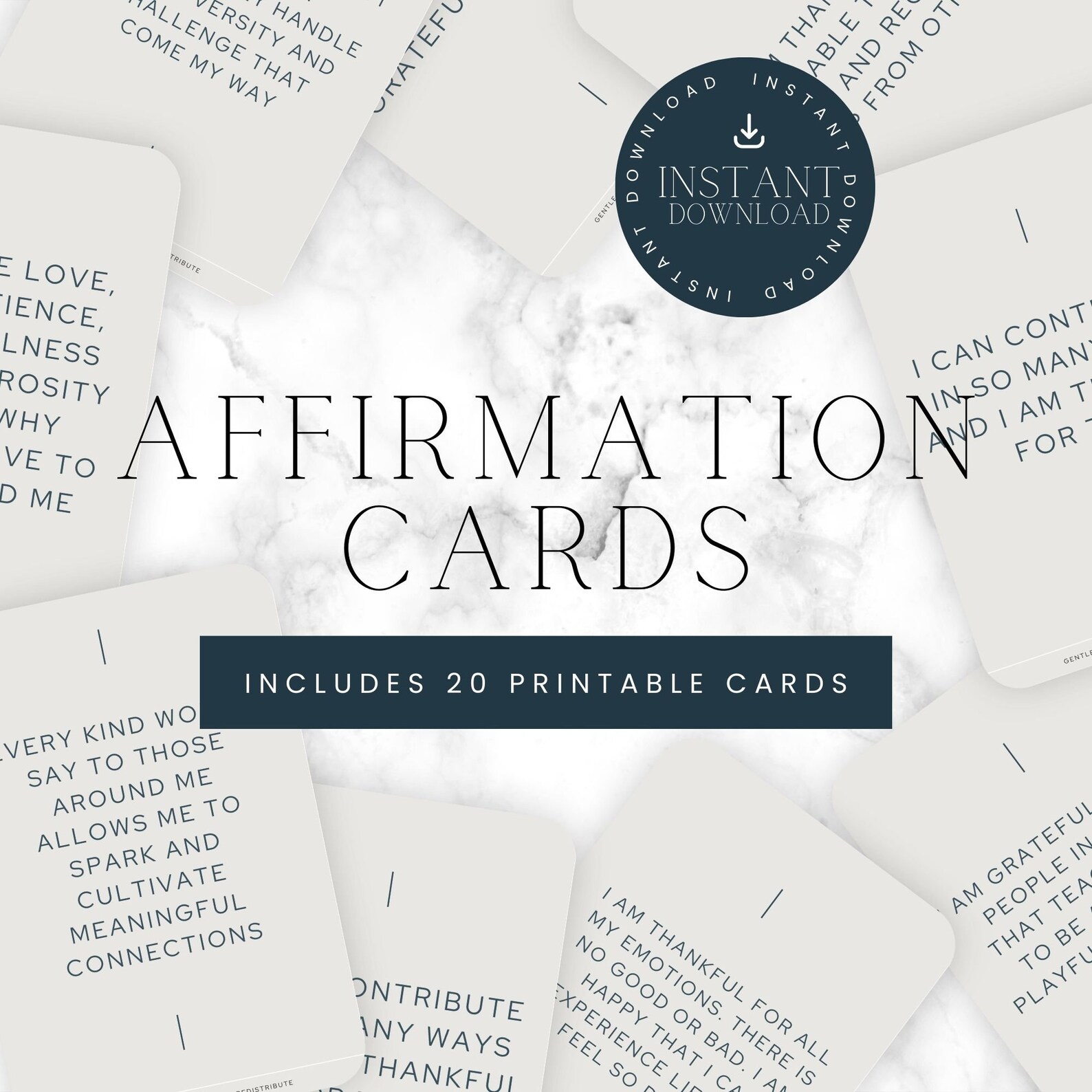 Growth Affirmation Cards, SMART Setting Productivity Goals Mapping ...