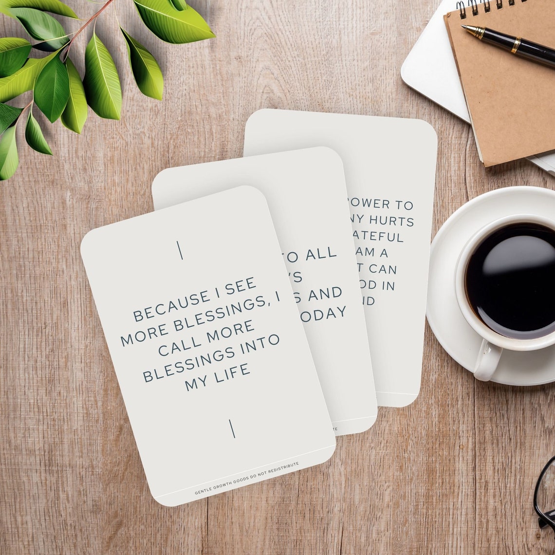 Growth Affirmation Cards, SMART Setting Productivity Goals Mapping ...