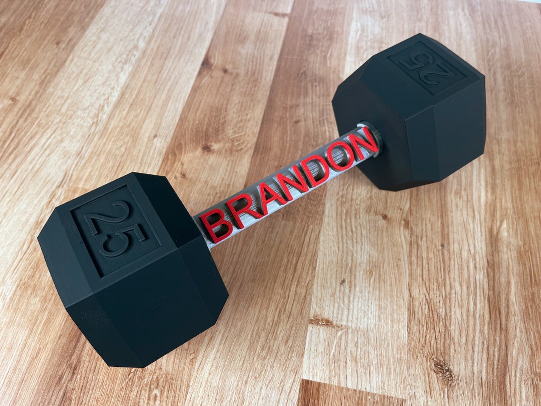 Full Size Personalized Dumbbell - Gym Bro Gift Idea - Dumbbell With ...