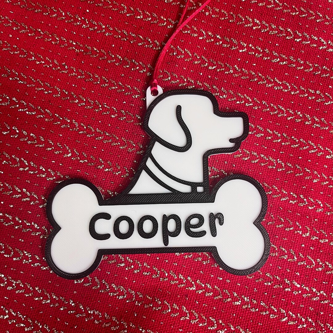 Personalized Dog Ornament With Name - Custom Labrador Bauble - Labrador ...