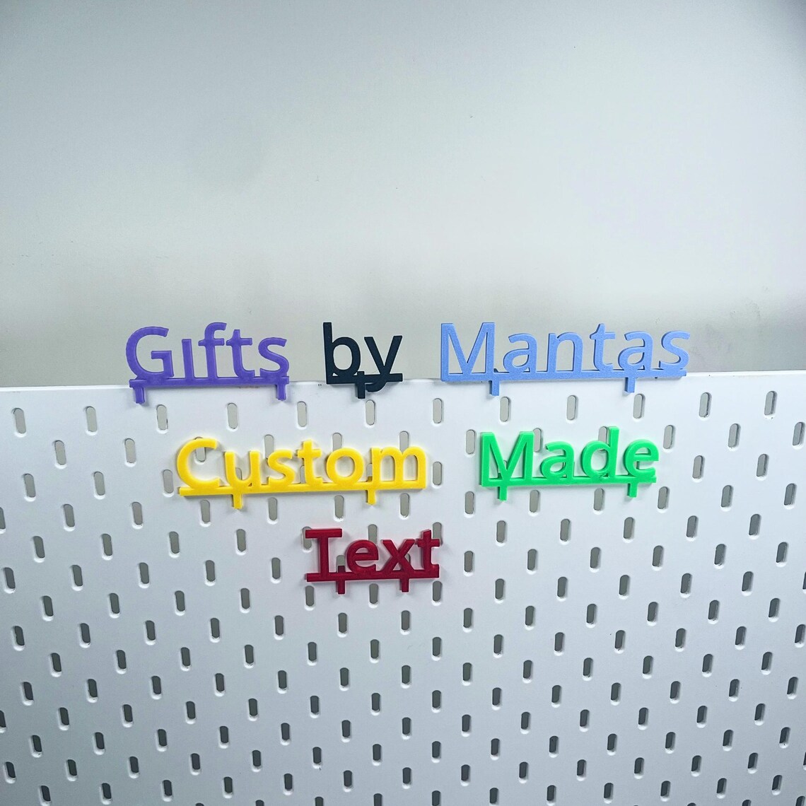 Custom Text for IKEA Skadis Uppsel Letters Pegboard Letter Set Skadis ...