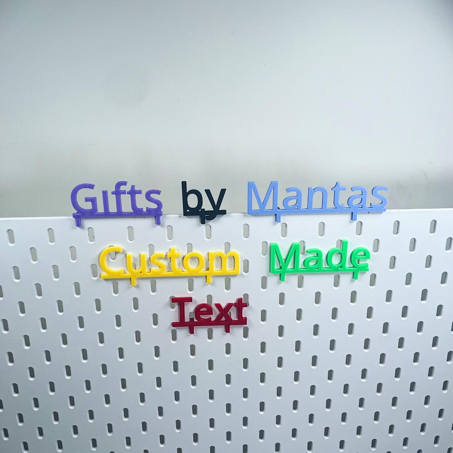 Custom Text for IKEA Skadis Uppsel Letters Pegboard Letter Set Skadis ...