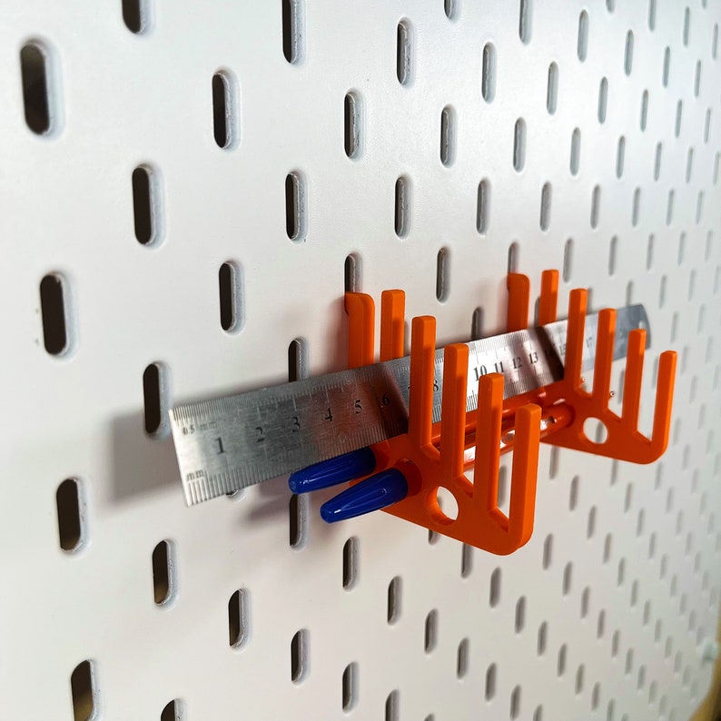 IKEA Skadis Ruler and Pen Holder Uppsel Ruler Stand Pegboard Hook for ...