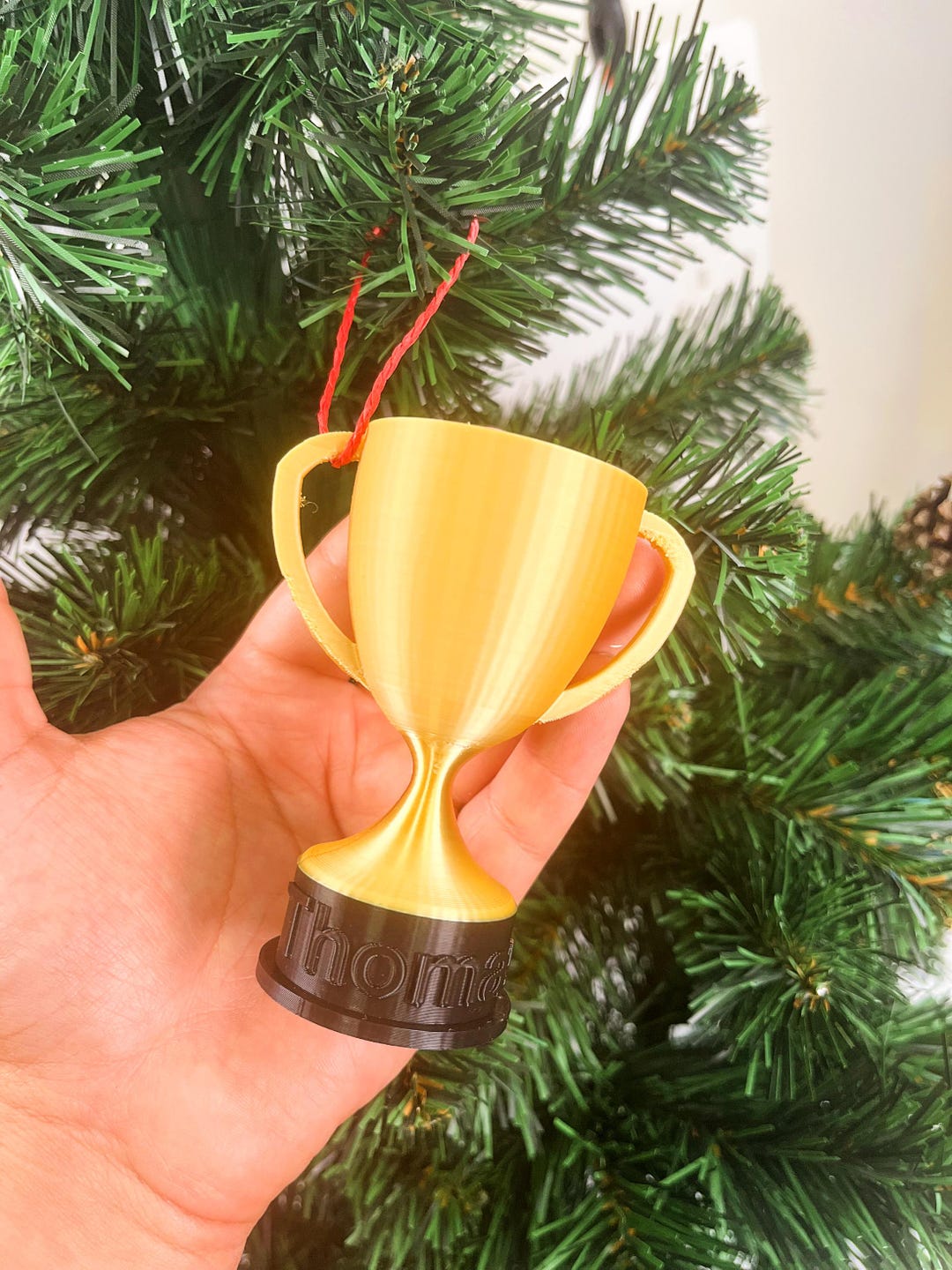 Personalized Trophy Christmas Ornament - Champion Christmas Ornament ...