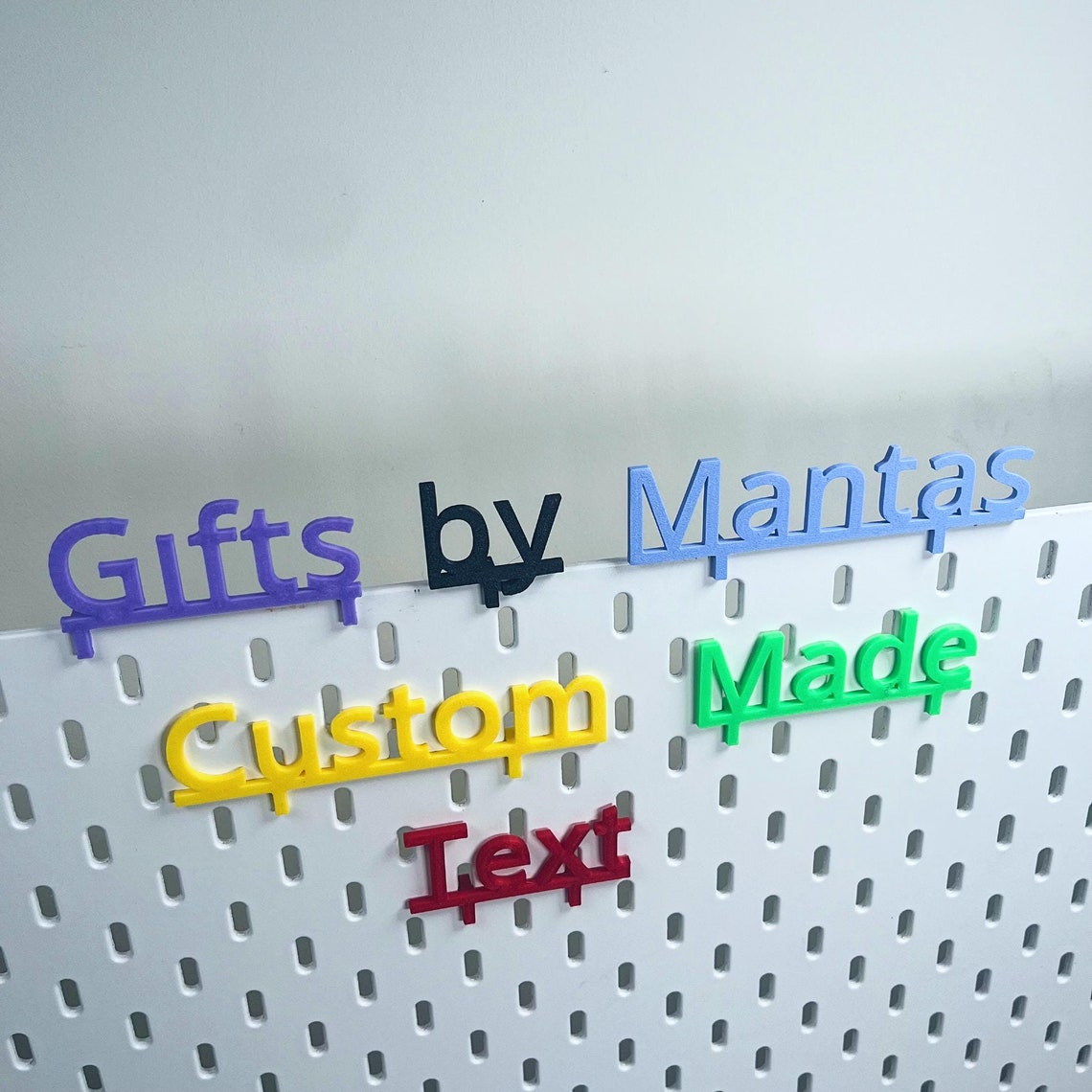 Custom Text for IKEA Skadis Uppsel Letters Pegboard Letter Set Skadis ...