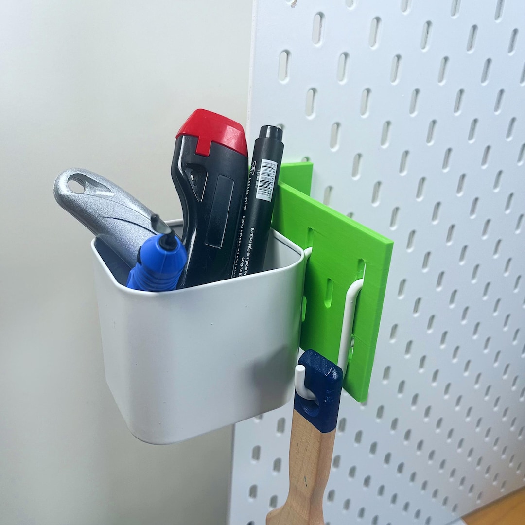 IKEA Skadis Round Side Shelf - Expansion - Uppsel Side Shelf - Pegboard ...