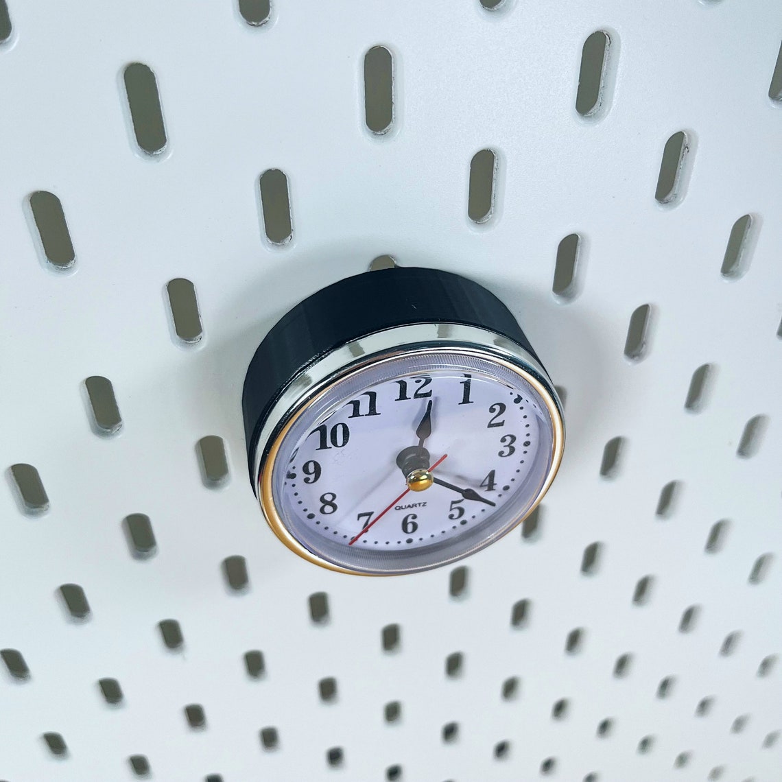 IKEA Skadis Clock UPPSPEL Pegboard Clock Streaming Room Decor Wall ...