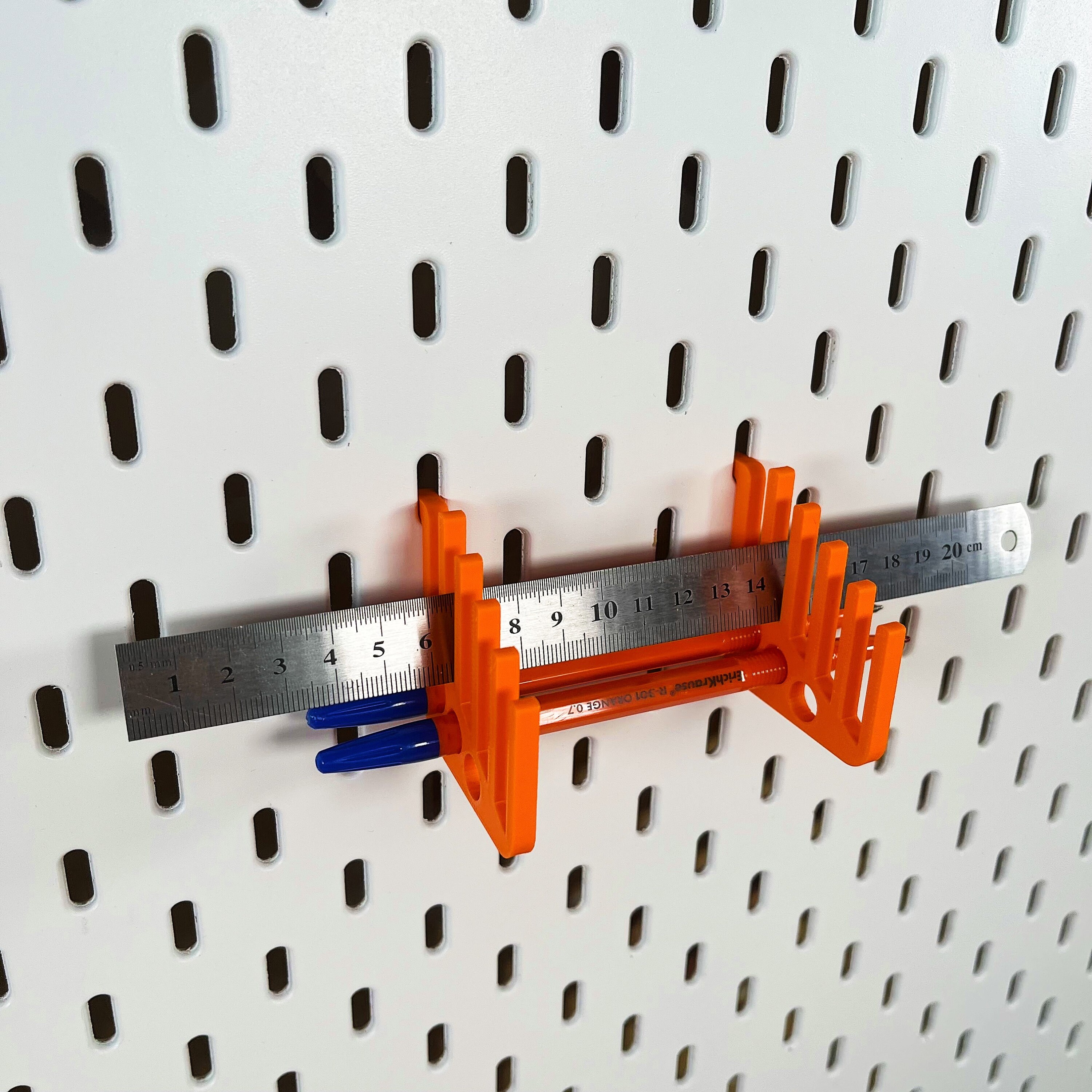 IKEA Skadis Ruler and Pen Holder Uppsel Ruler Stand Pegboard Hook for ...
