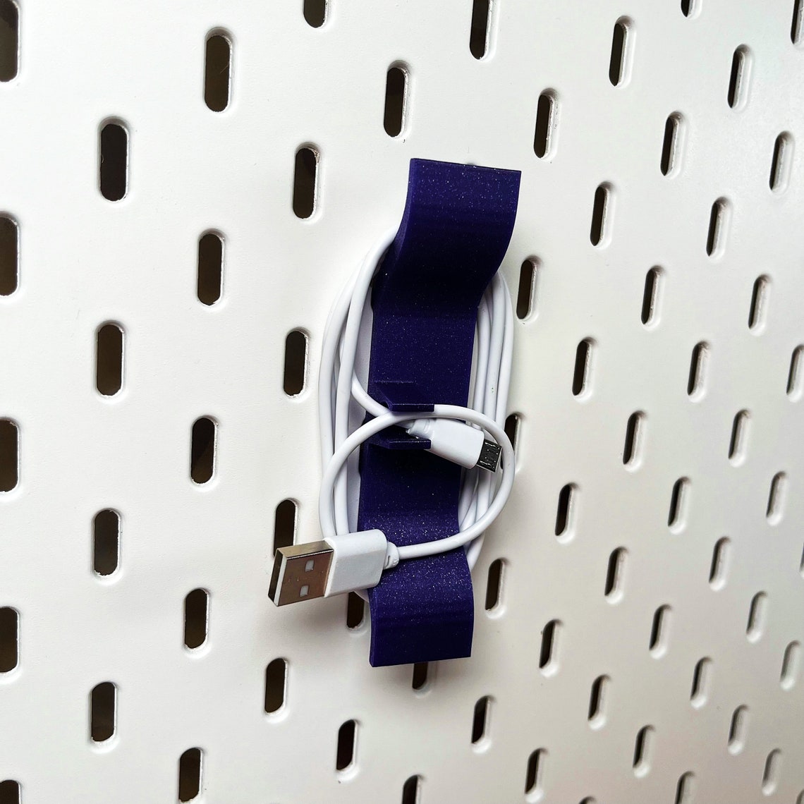 IKEA Skadis Cable Organizer - Skadis Earphone Holders - Pegboard ...