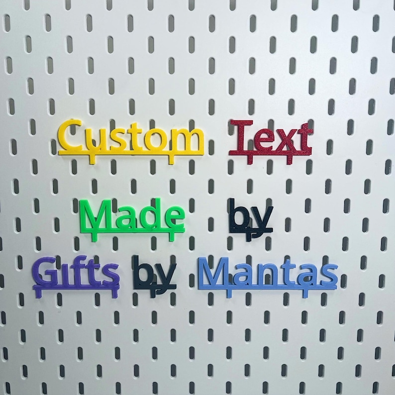 Custom Text for IKEA Skadis Uppsel Letters Pegboard Letter Set Skadis ...