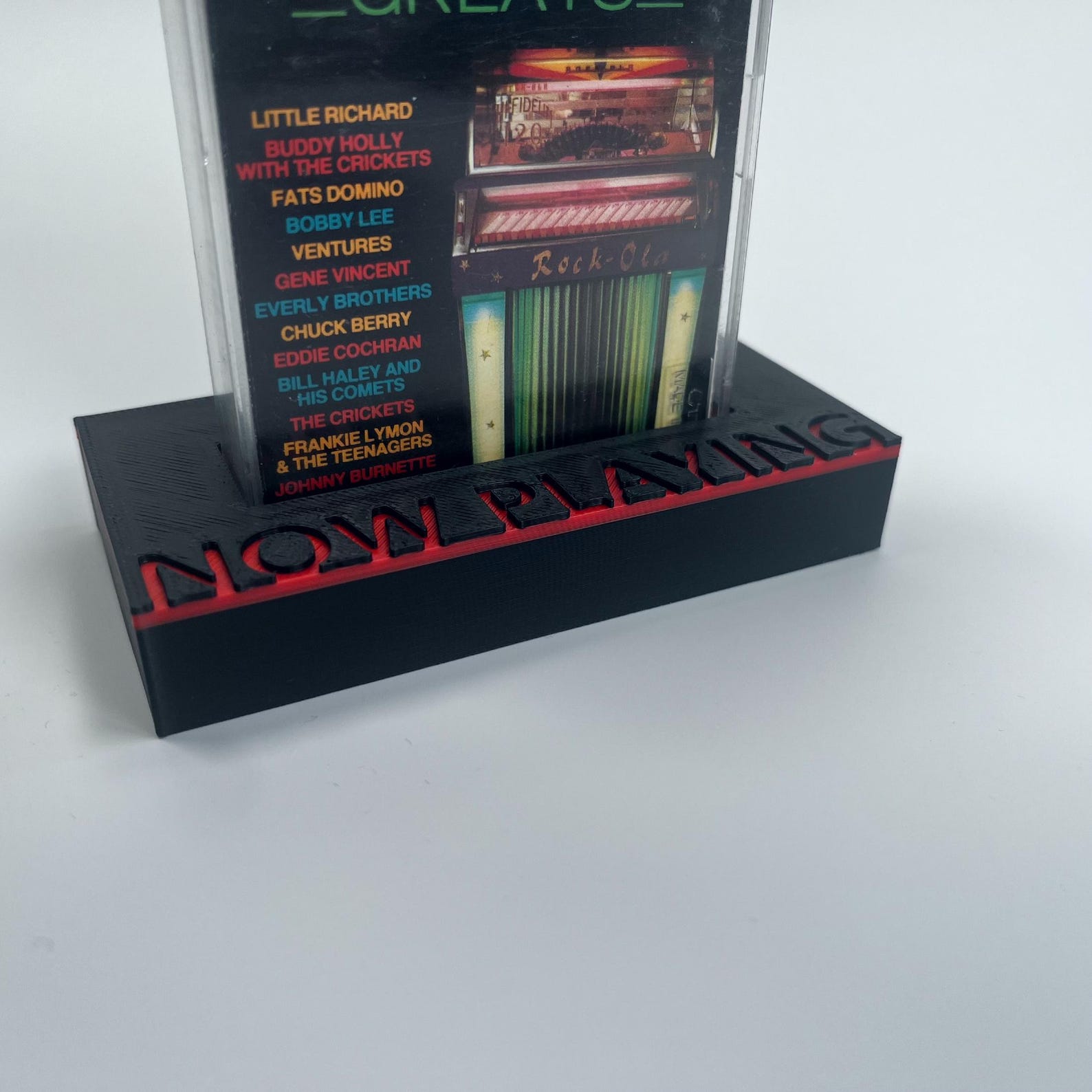 Minimalist Mid Century Modern Now Playing Cassette Tape Display Stand ...