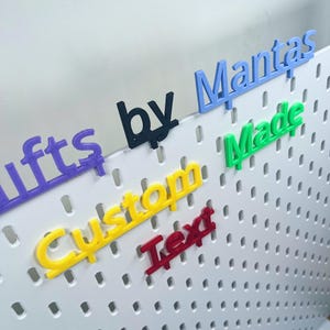 Custom Text for IKEA Skadis - Uppsel Letters - Pegboard Letter Set ...