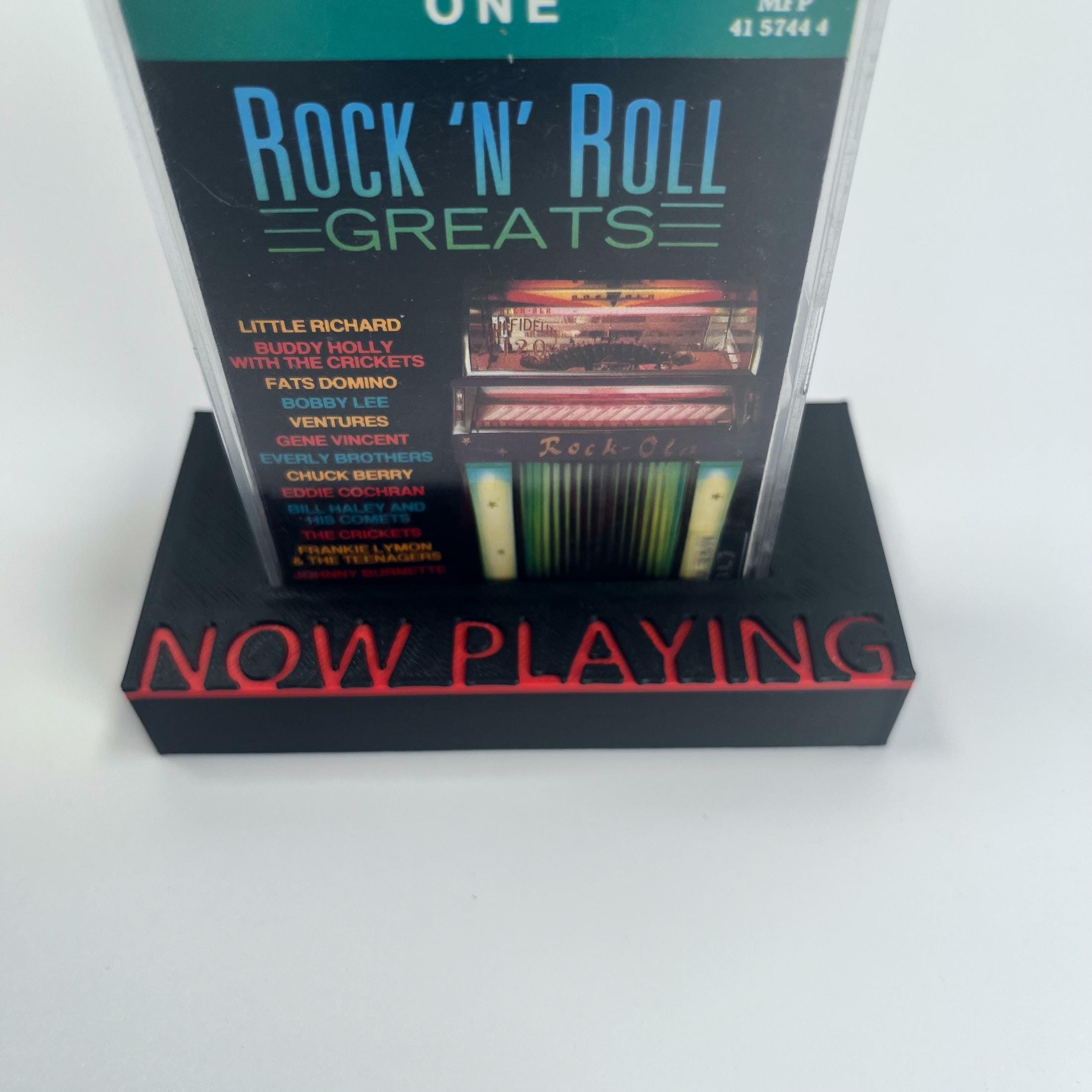 Minimalist Mid Century Modern Now Playing Cassette Tape Display Stand ...