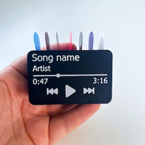 Custom Song Guitar Pick Holder - Personalized Plectrum Display - Gift ...