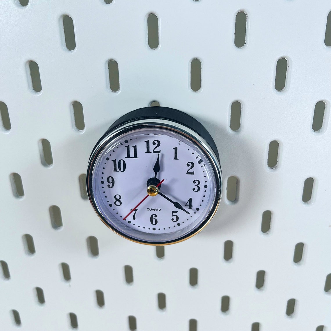 IKEA Skadis Clock UPPSPEL Pegboard Clock Streaming Room Decor Wall ...