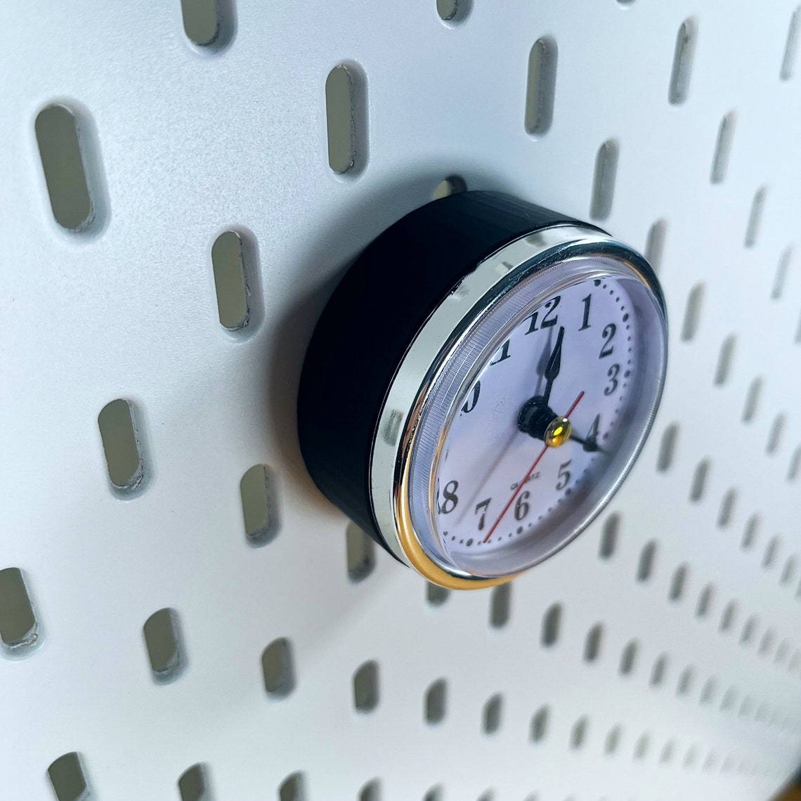 IKEA Skadis Clock UPPSPEL Pegboard Clock Streaming Room Decor Wall ...