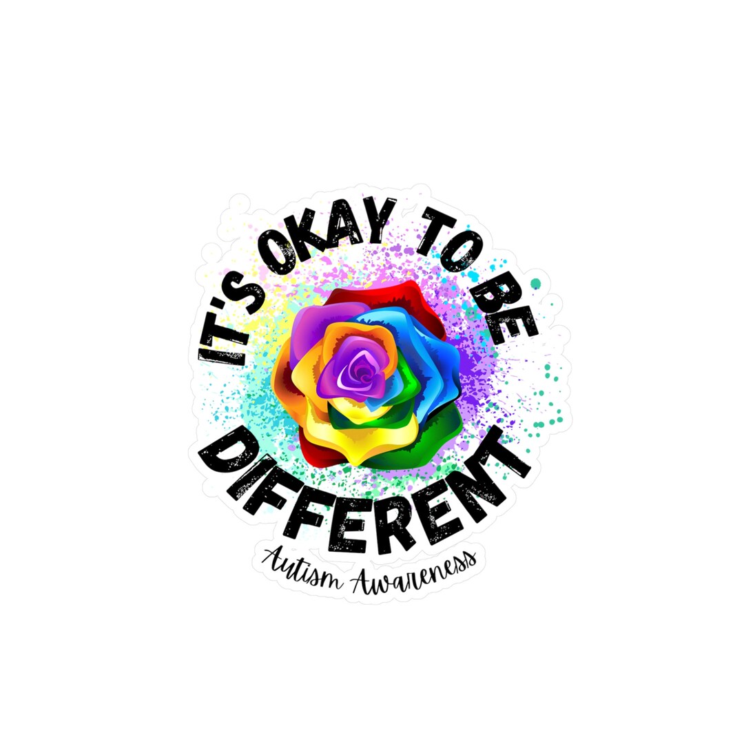 It's Okay to Be Different Autism Awareness Kiss-cut Vinyl Decals - Etsy