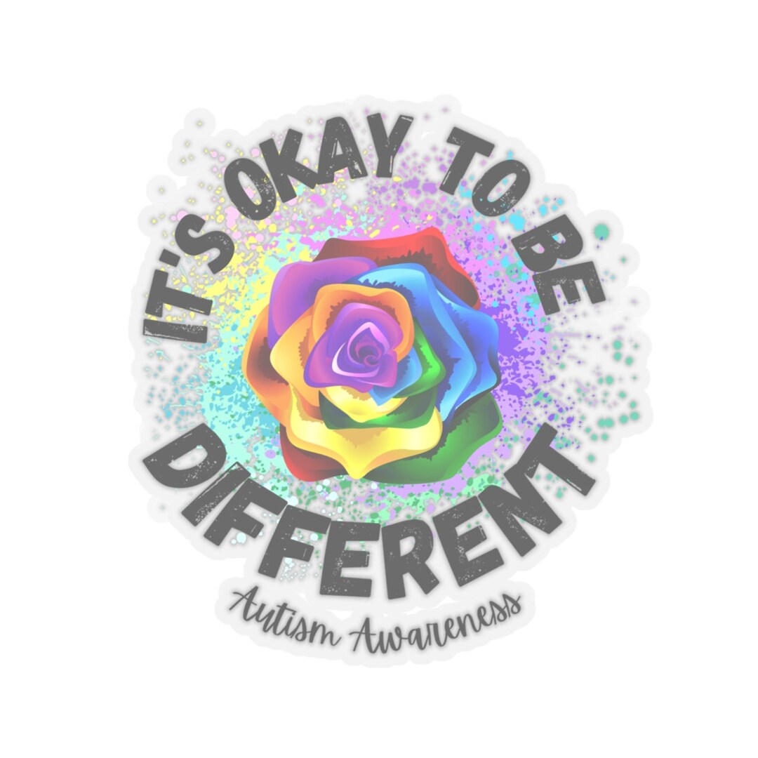 It's Okay to Be Different Autism Awareness Kiss-cut Stickers - Etsy
