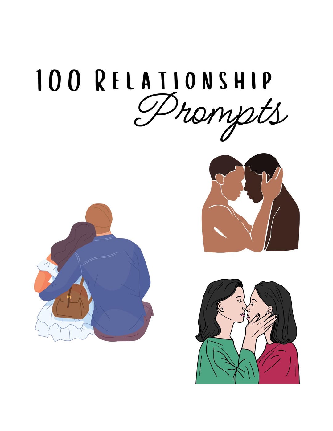100 Relationship Prompts | Printable PDF Digital Download - Etsy