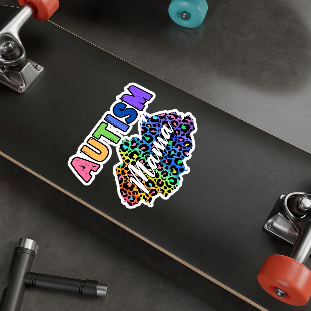 Autism Mama Cheetah Print Decals, Vinyl Stickers, Car Decals, Laptop ...