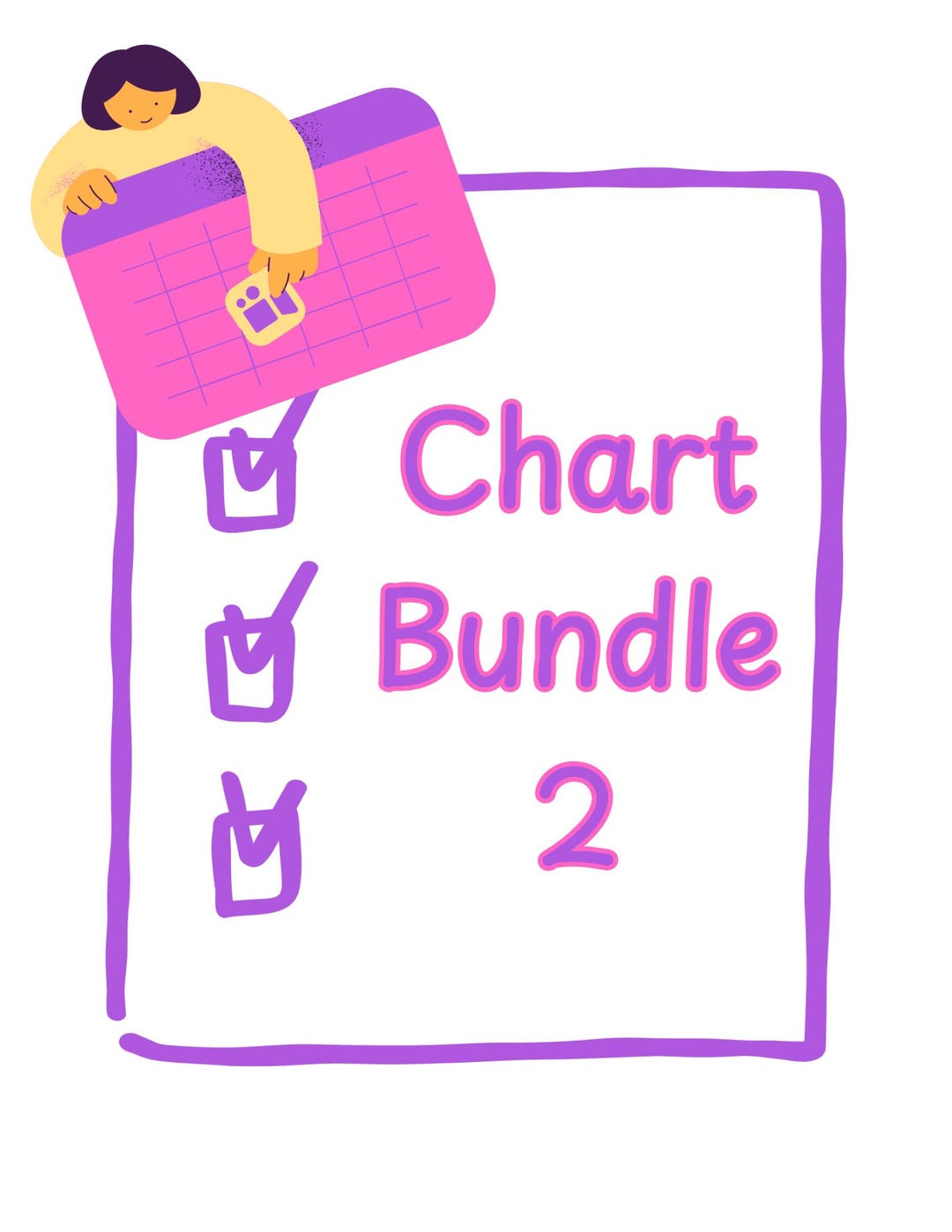 Kids Behavior Chart Bundle, Motivation Tracker, Daily Checklist ...