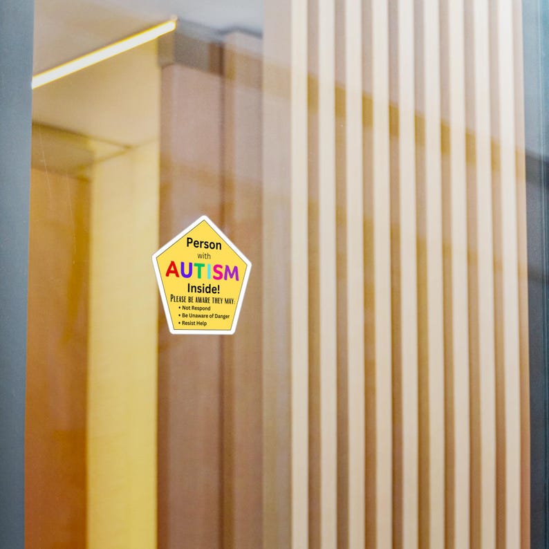 Autism Safety Kiss-cut Vinyl Decals - Etsy