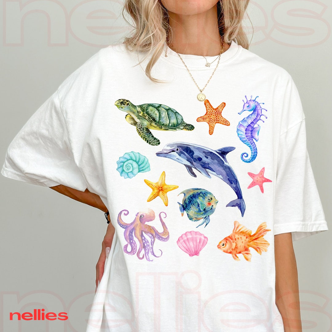Ocean Inspired Style Mermaidcore Clothing Orca Shirt Vanilla Girl ...