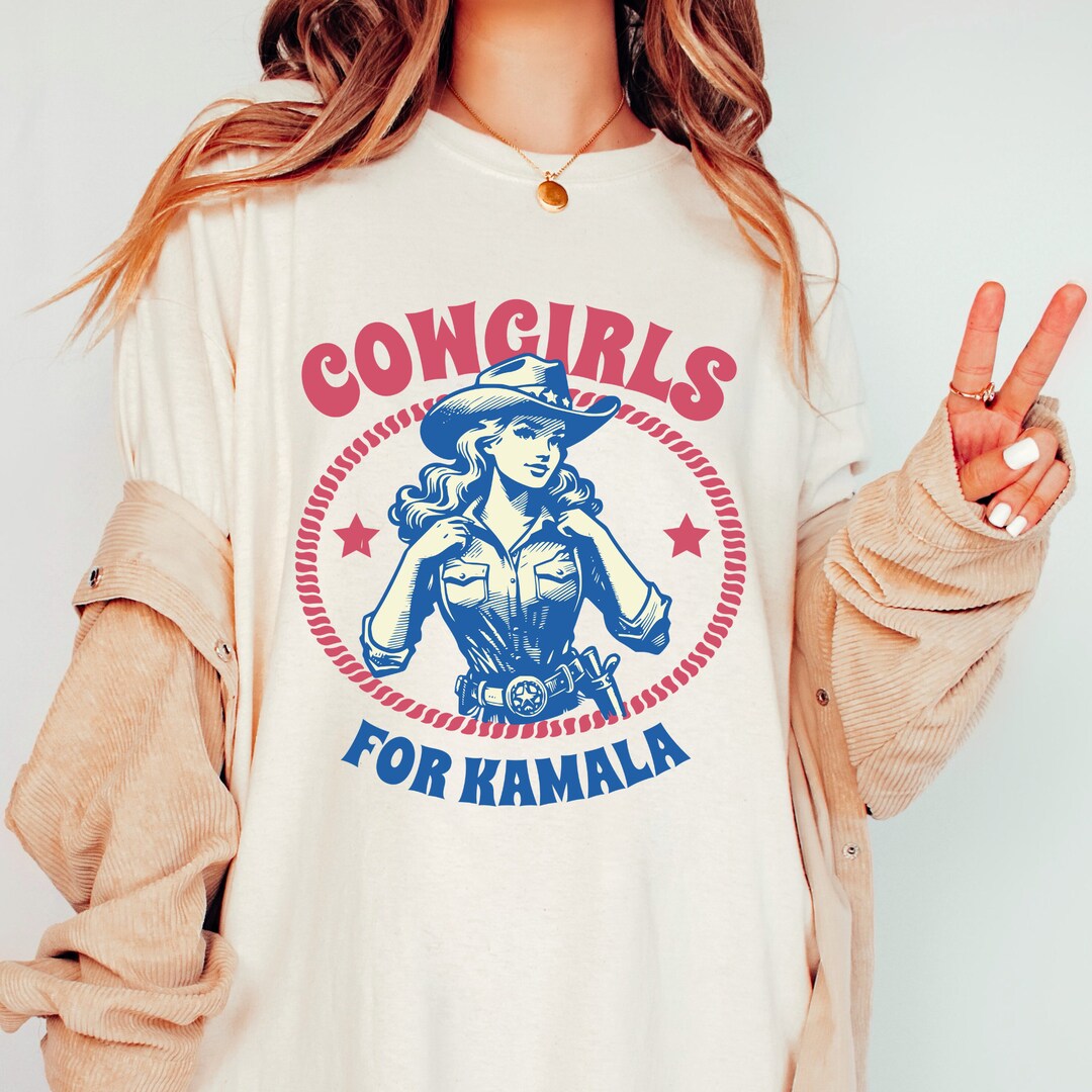Cowgirls for Kamala 2024 Election Shirt Baby Tee Social Democrat ...