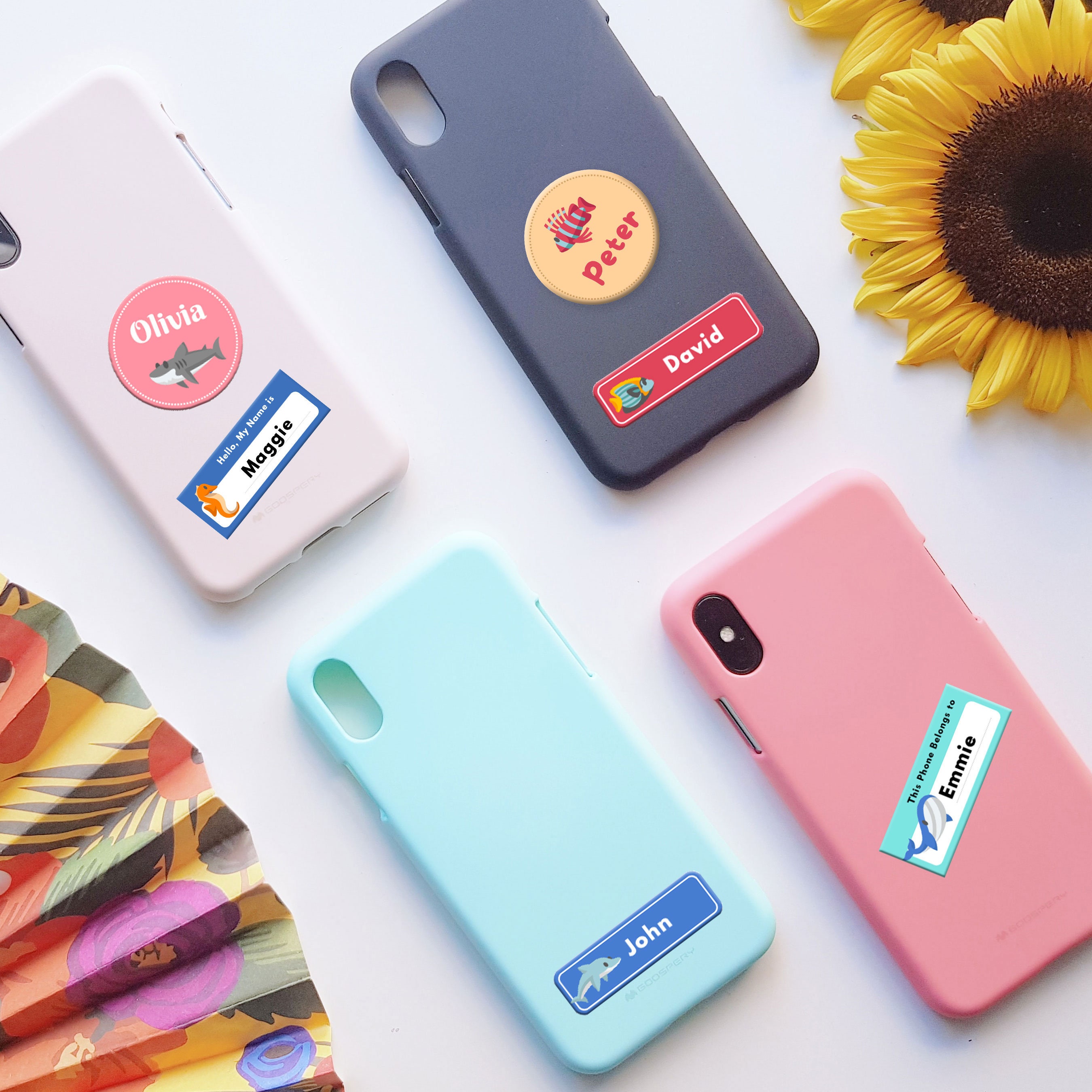 Marine Life Student Name Labels, Preschool Name Tag, Cubby Name Tag ...