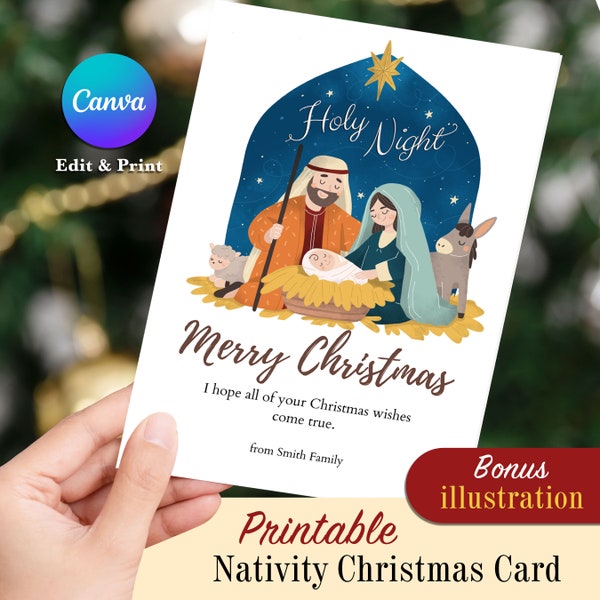 Nativity Cards - Etsy