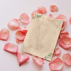 Blank Love Letter Template Printable, Minimal Design,a4 Letter Size ...